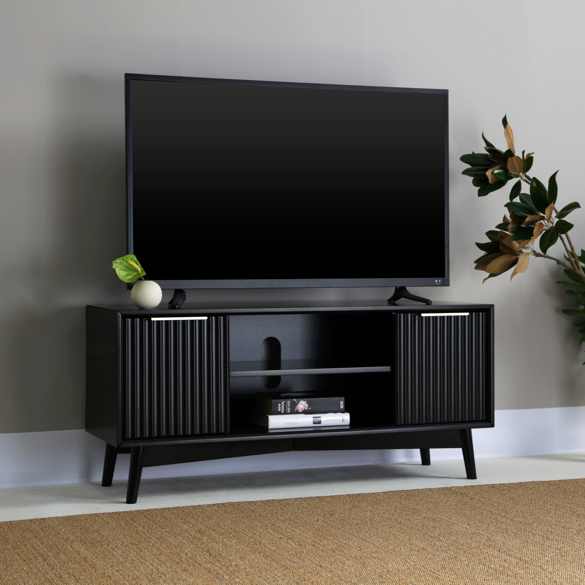 Norden Home Monza - Fluted TV Unit With Storage | Wayfair.co.uk