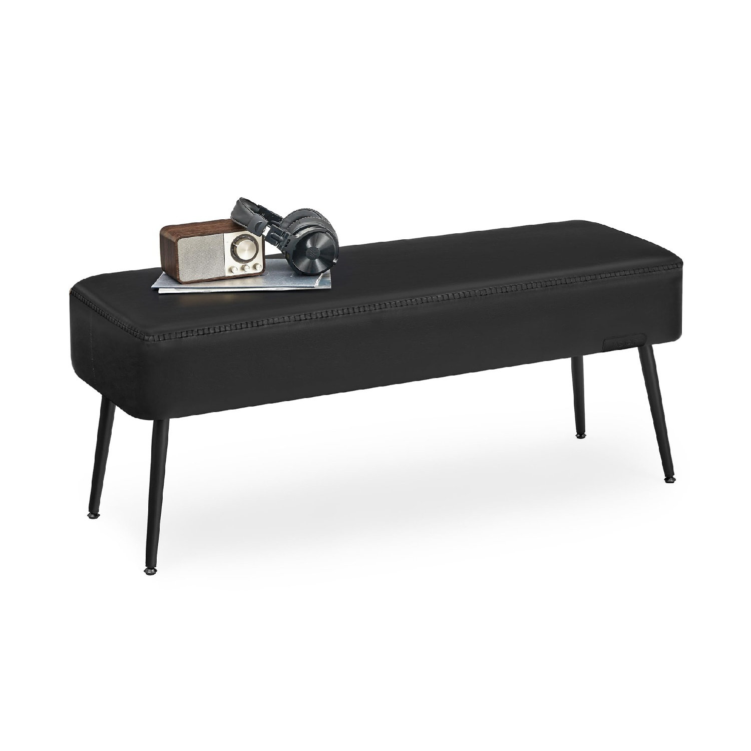 George Oliver Bench For Entryway Bedroom, Synthetic Leather With ...