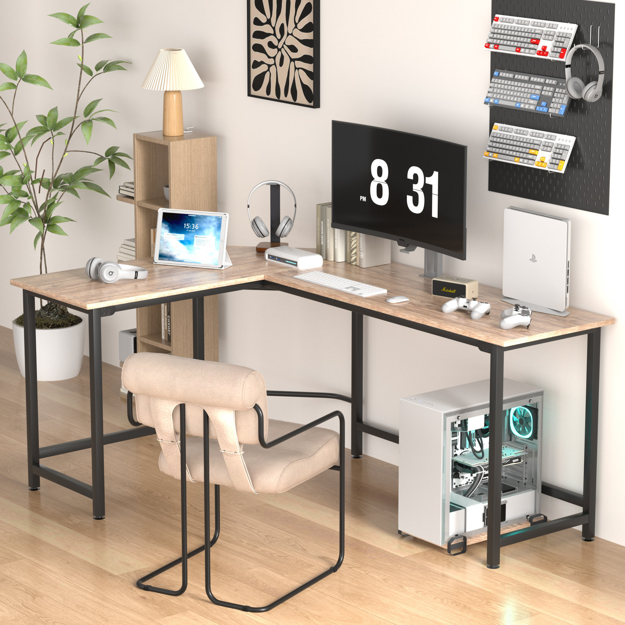 Ebern Designs Kowal L-Shape Desk & Reviews - Wayfair Canada