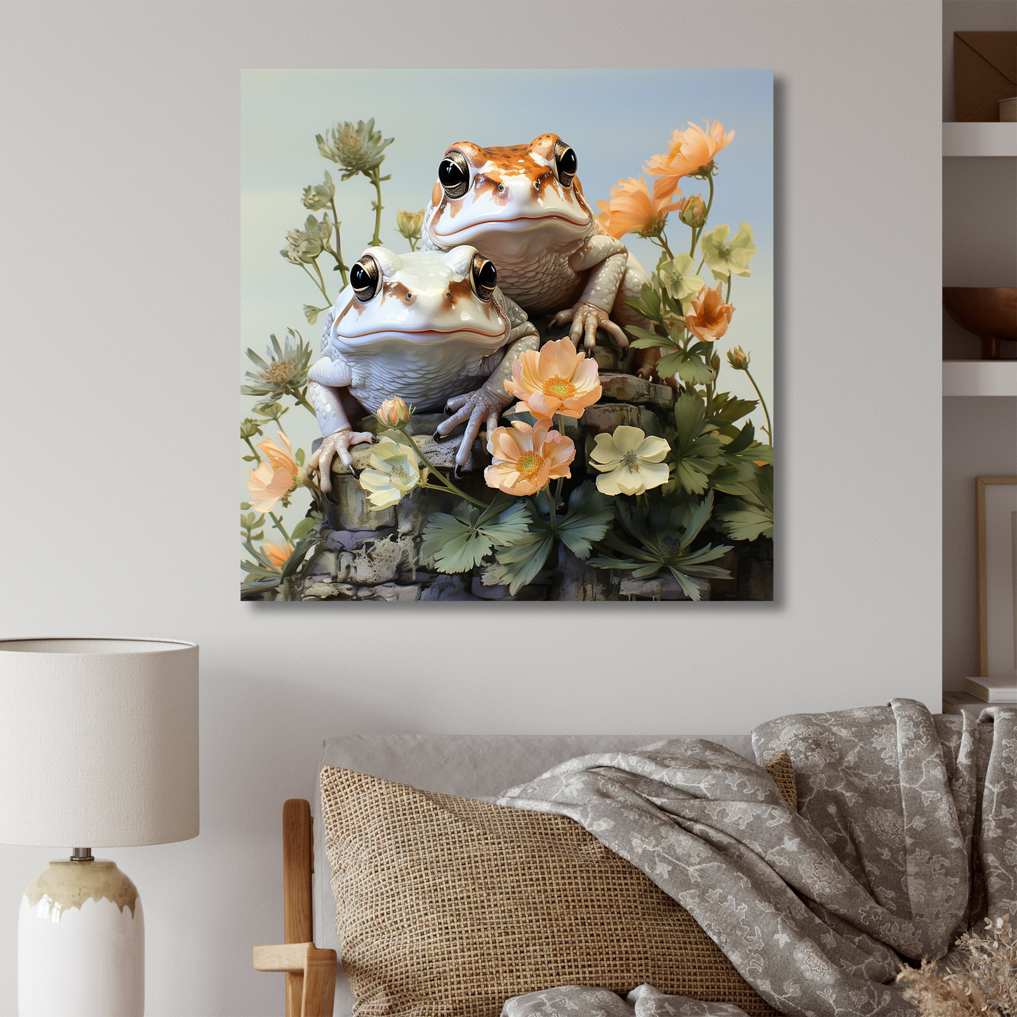 Winston Porter Contemporary Frog Serenity I On Canvas Print | Wayfair