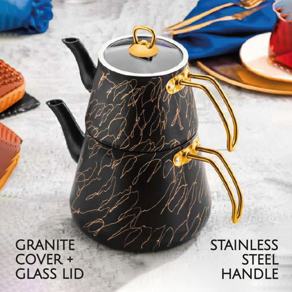 Mercer41 Granite Teapot Set, 135.3 Oz | Wayfair