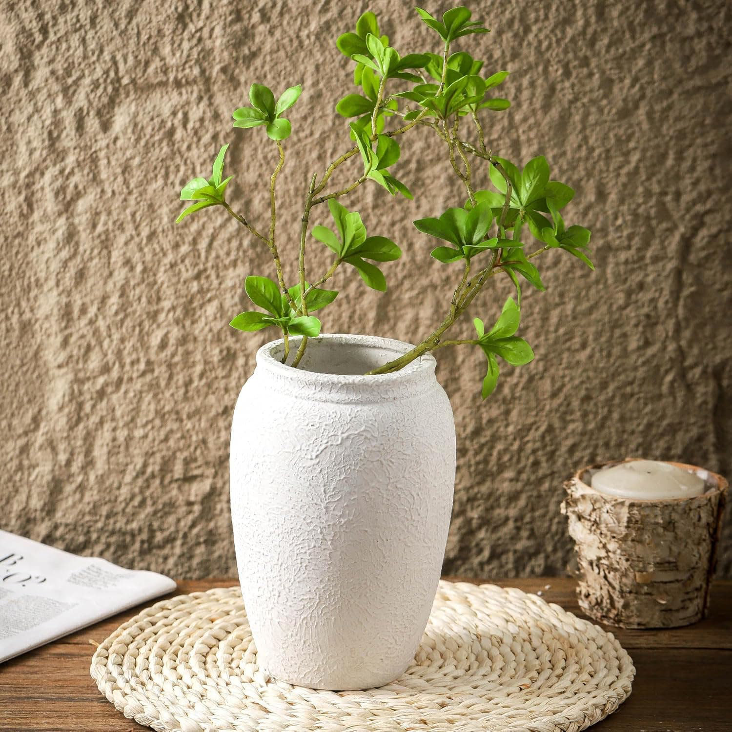 Ophelia & Co. Handcrafted Ceramic Vase For Farmhouse And Boho Home ...