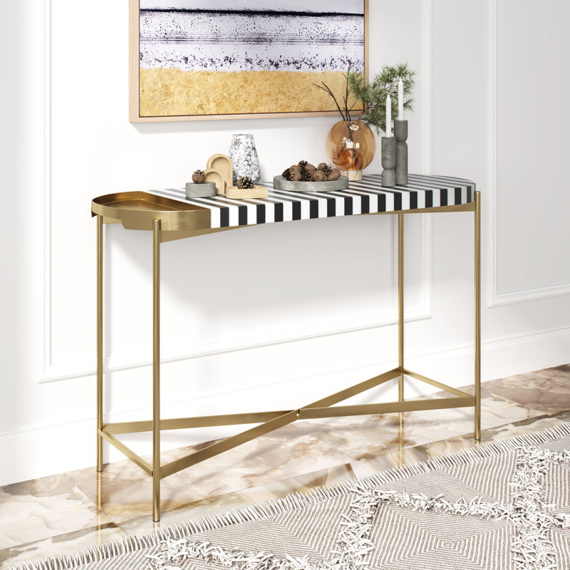 Everly Quinn Saber Console Table Multicolor | Wayfair