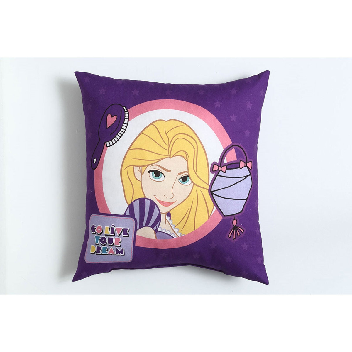 Asir Group INC Princess Rapunzel Square Cotton Pillow Cover and Insert ...