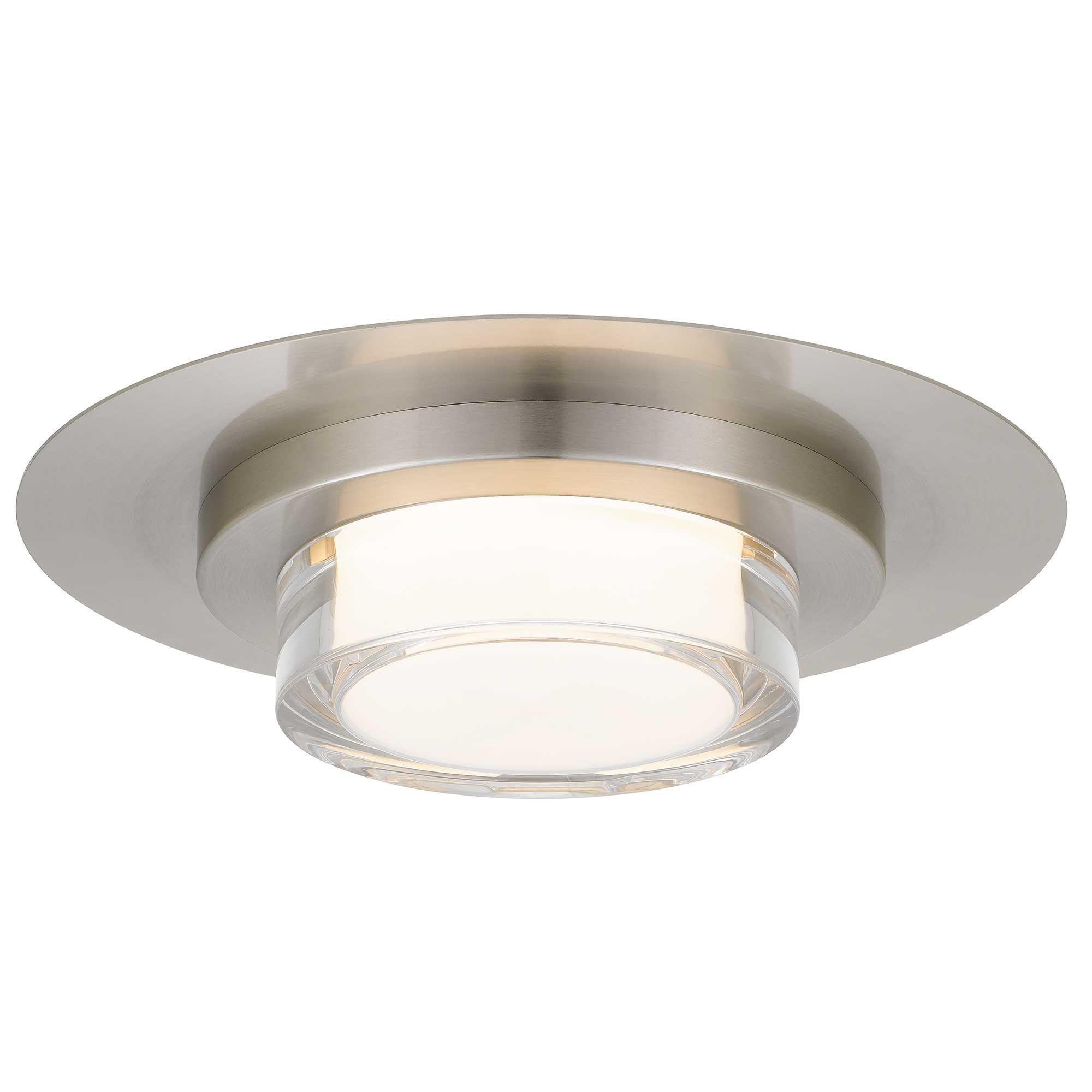 Ivy Bronx 12 inch Square Chrome Integrated LED Flush Mount | Wayfair