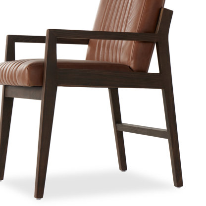 Luxury Genuine Leather Dining Chairs | Perigold