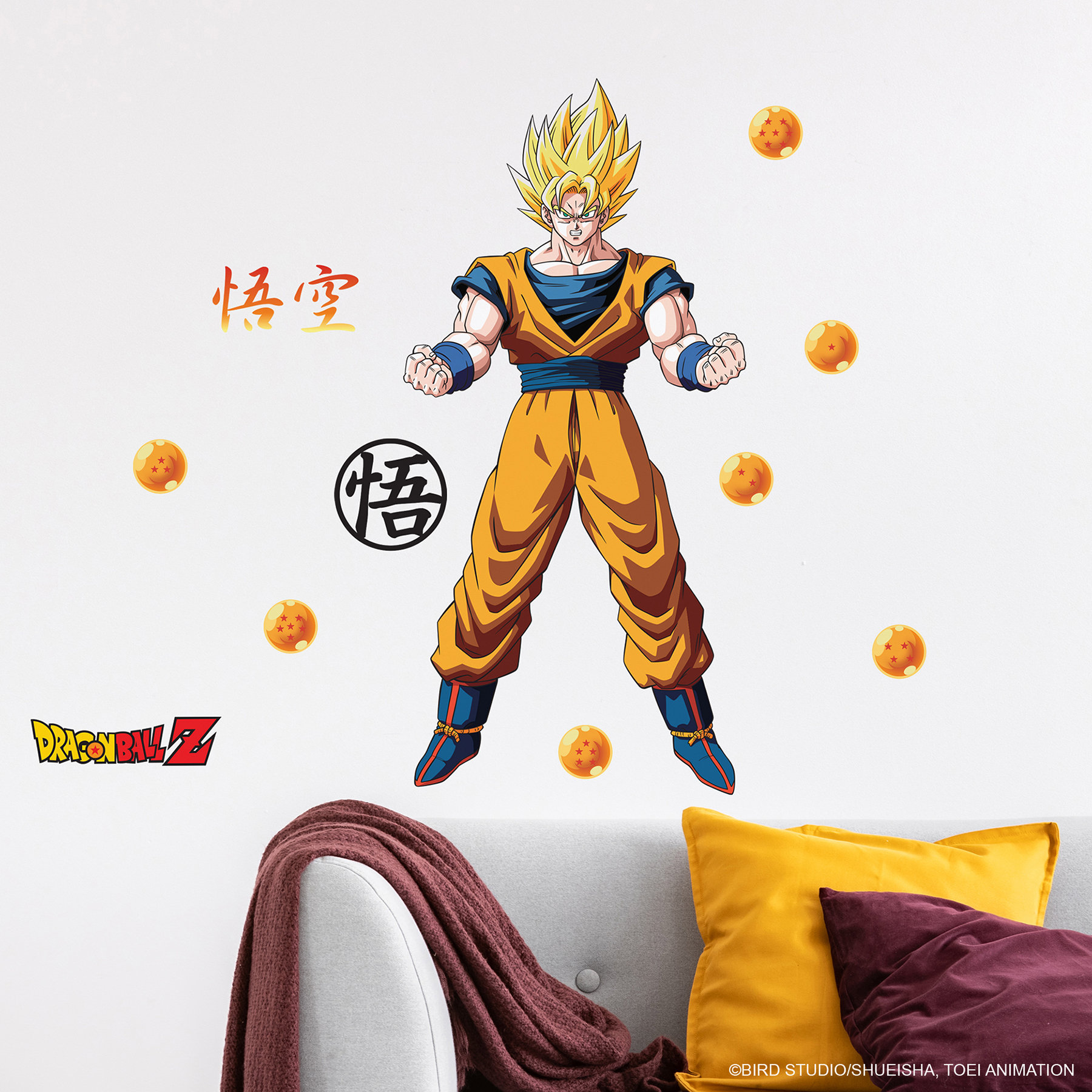 Zoomie Kids Dragon Ball Z Goku Character Wall Decals | Wayfair