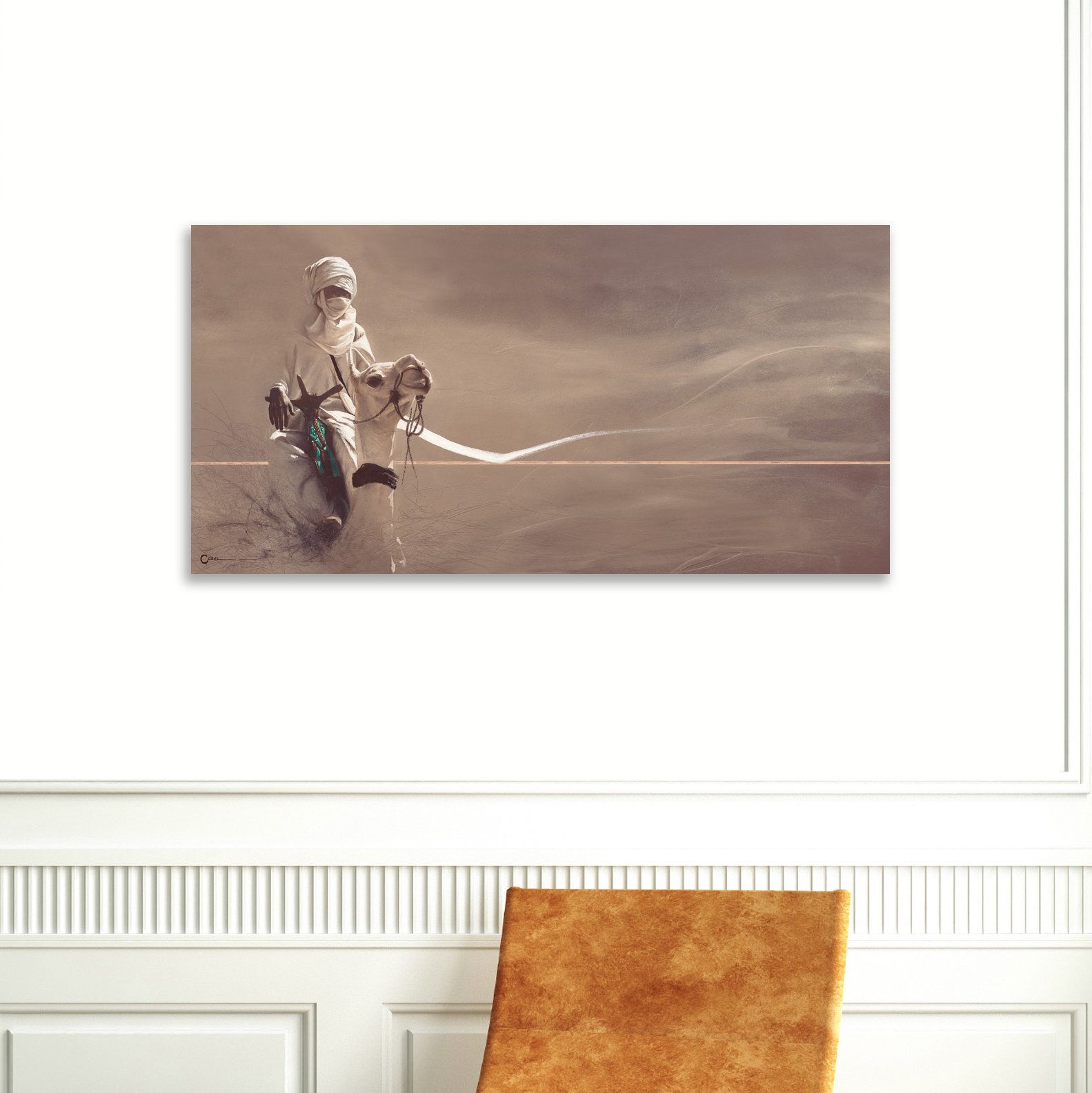 Jaxson Rea 'Le Mã©Hari Blanc' Acrylic Painting Print on Wrapped Canvas ...