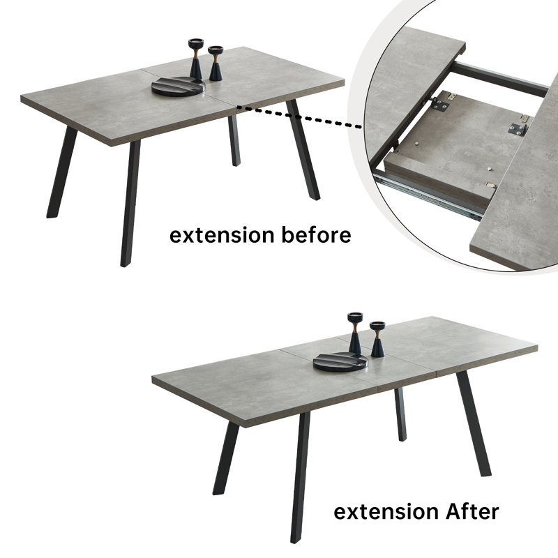 George Oliver Herkus Extendable Dining Table | Wayfair