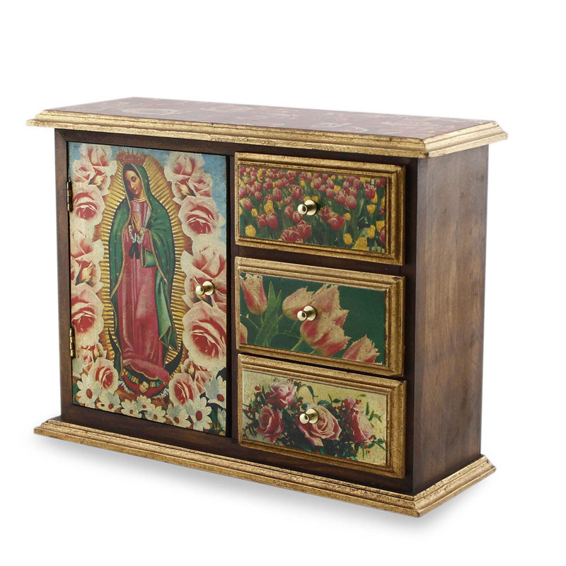 The Holiday Aisle® Lotsee Beloved Guadalupe Decoupage Organizer ...