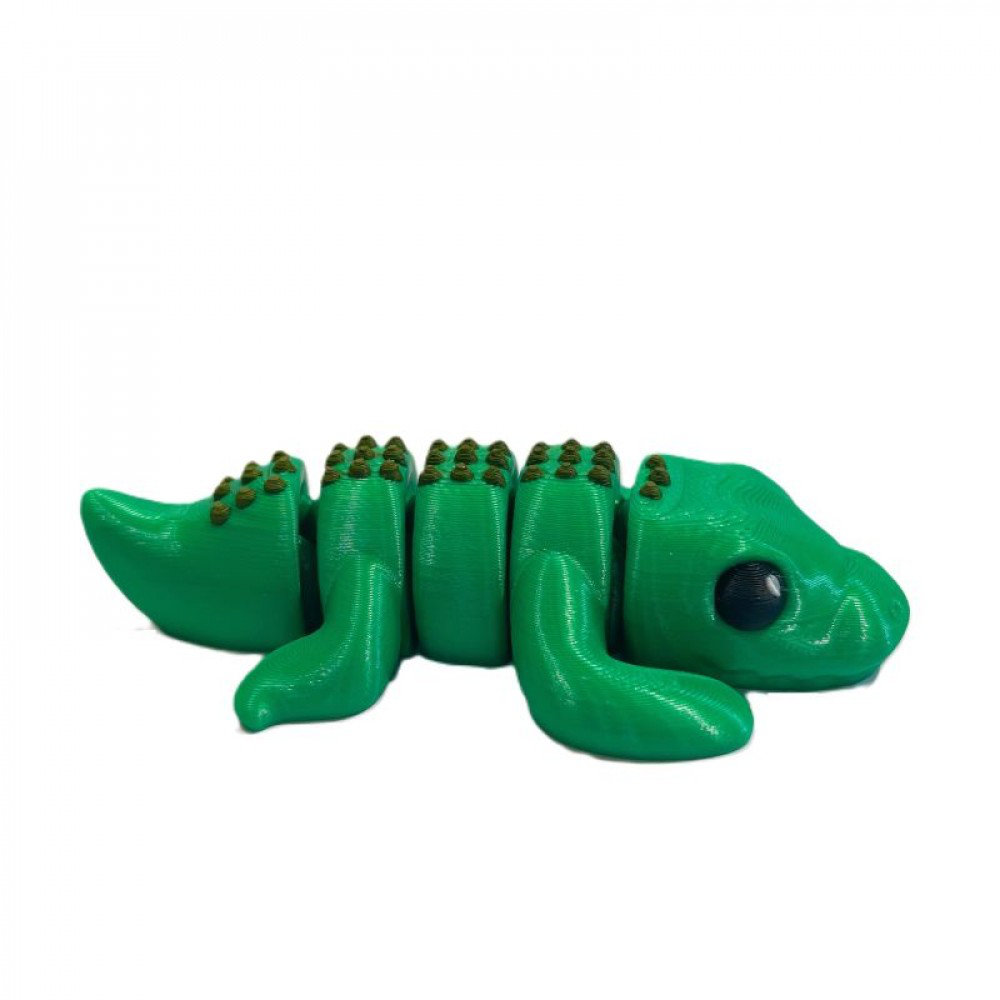 Trinx 3D Printed Miniature Crocodile Figurine | Wayfair