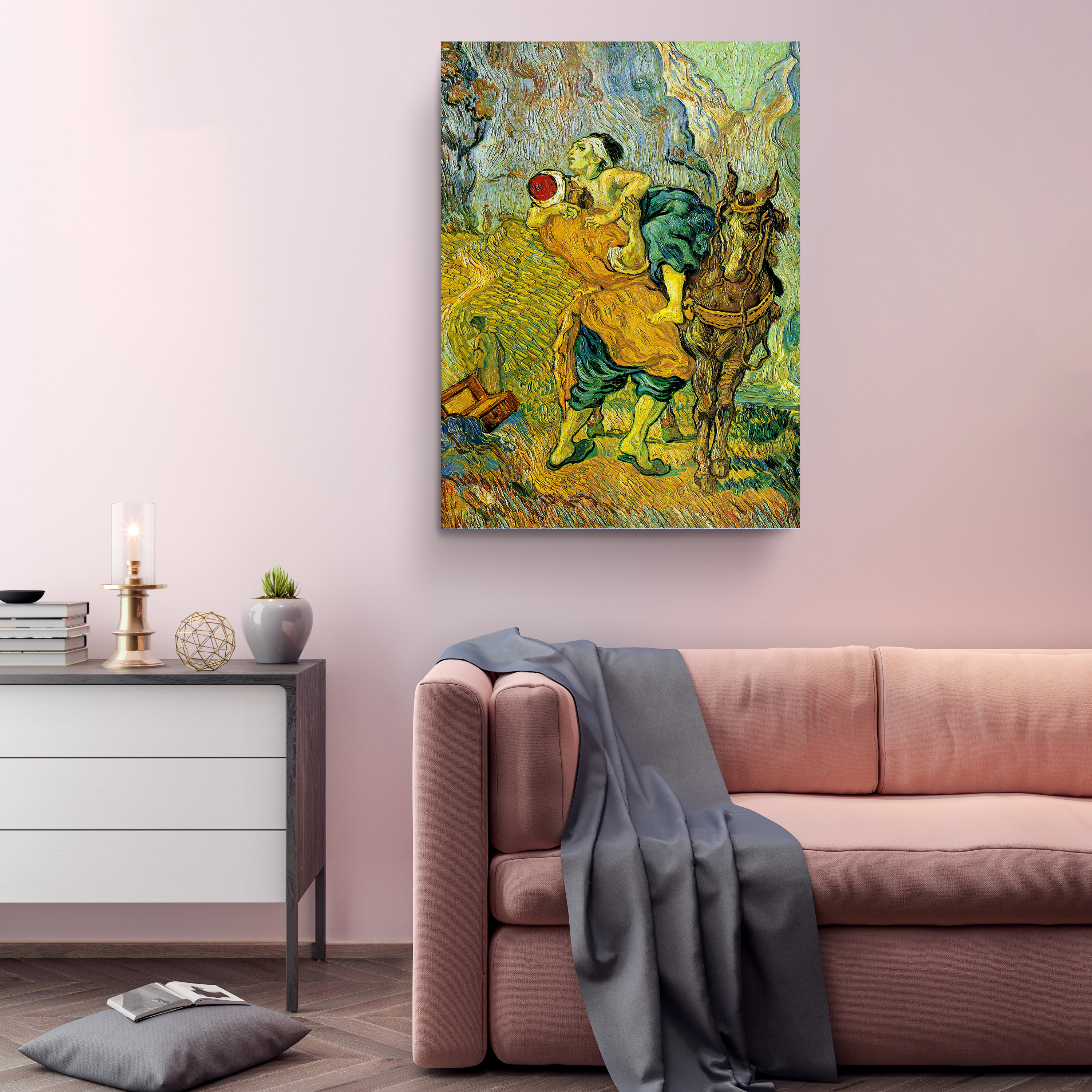 Vault W Artwork The Good Samarita Reproduction by Vincent Van Gogh ...