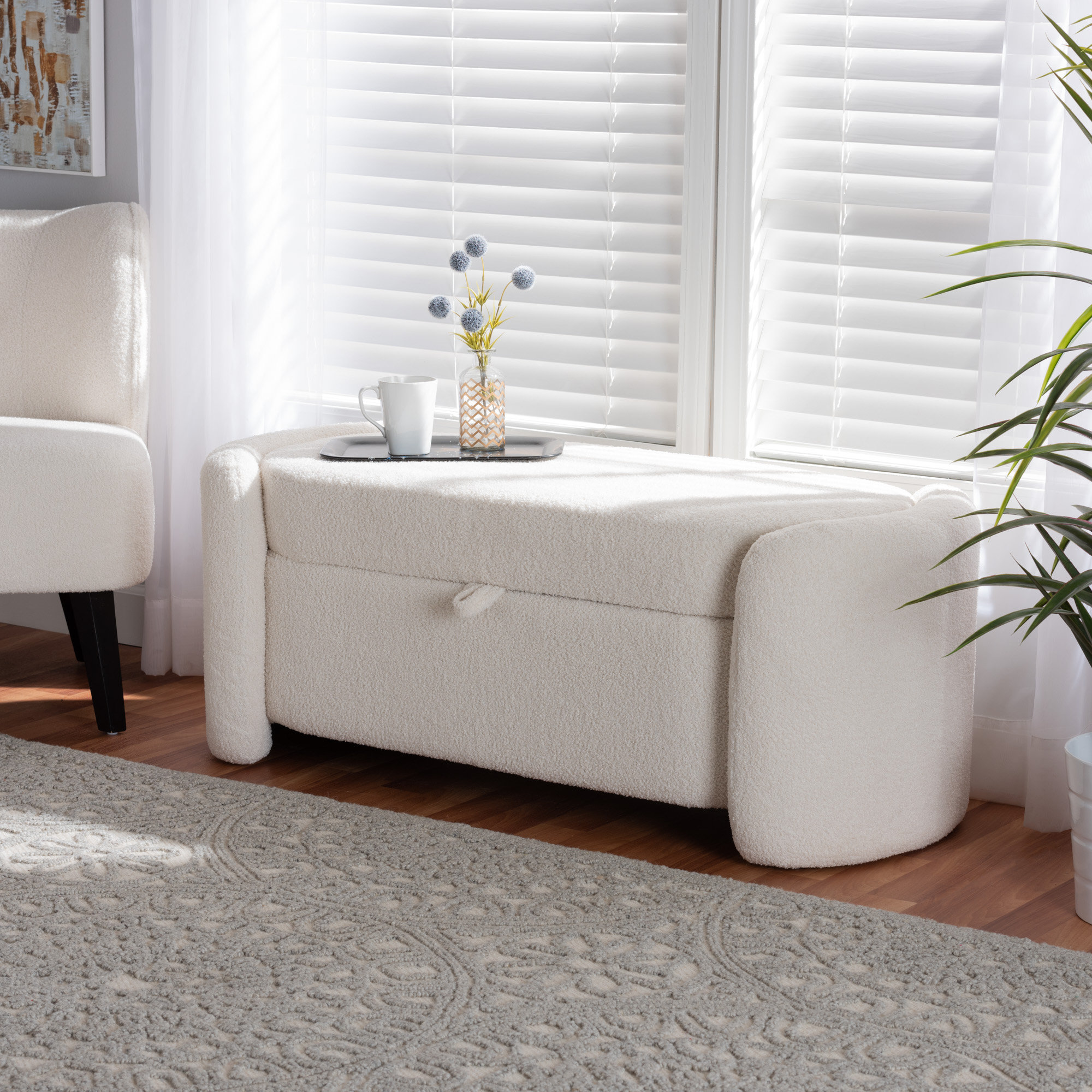 Latitude Run® Anmol Upholstered Flip Top Storage Bench - Wayfair Canada