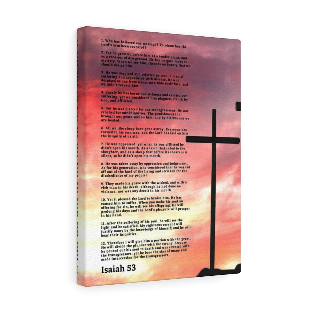 Trinx Prophecy Of Jesus Coloured Isaiah 53 Christian Wall Art Bible ...