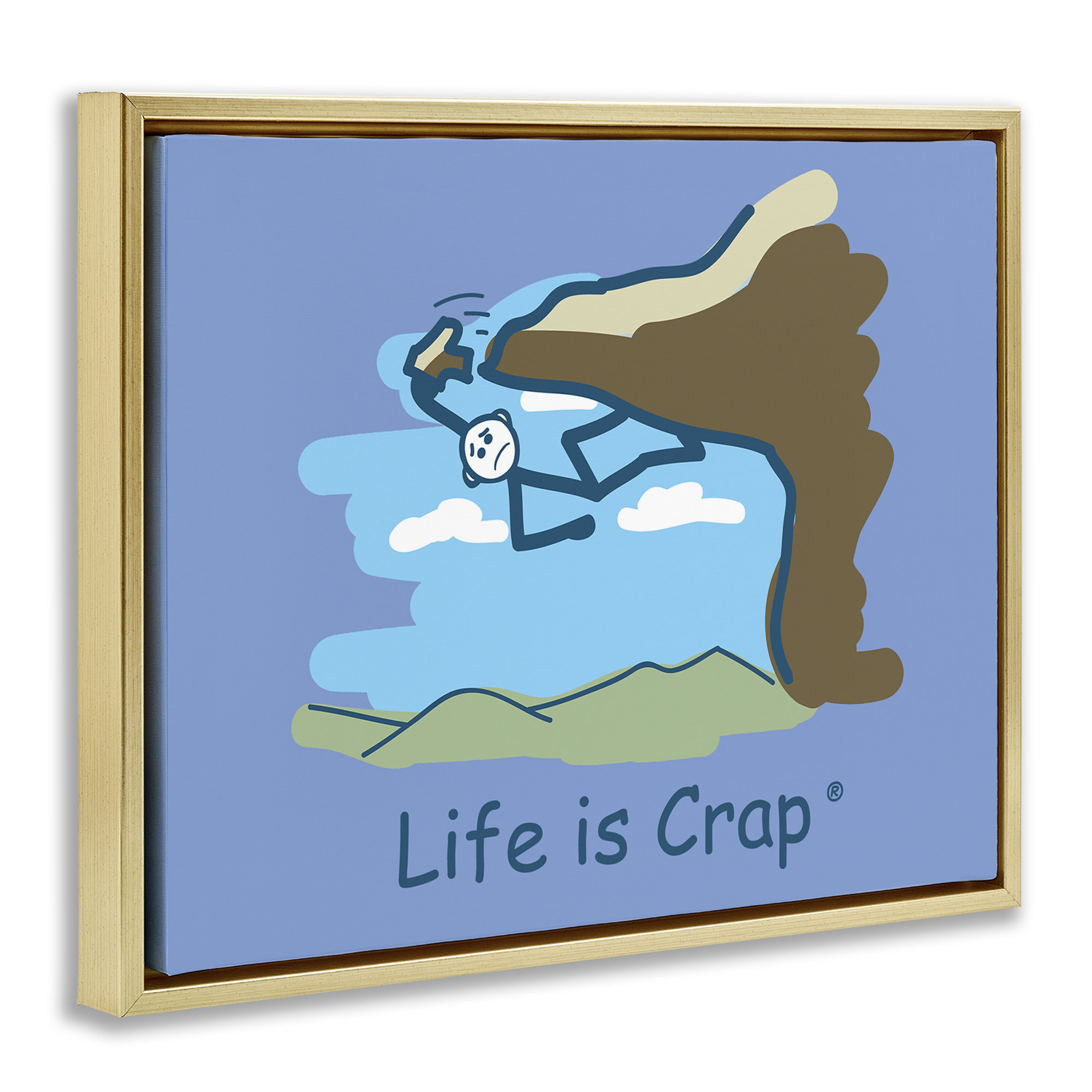 Winston Porter Falling Rock Climber Floater Canvas Wall Art by LIC ...