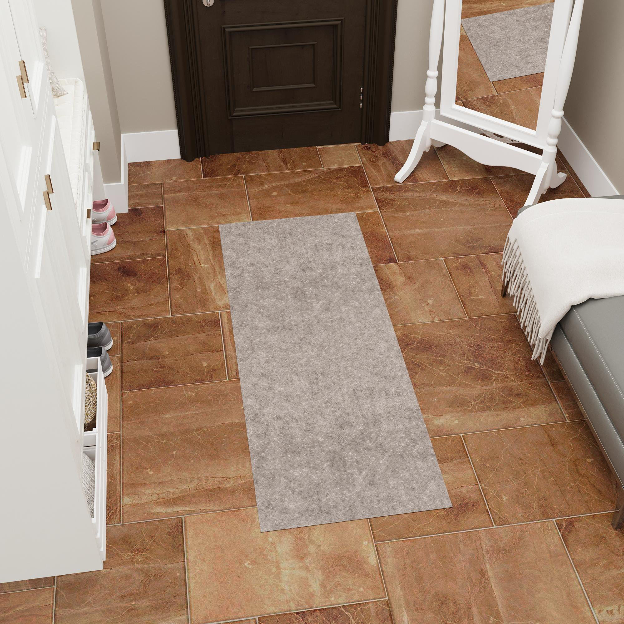 Latitude Run® Premium Absorbent Non-Slip Rug Pad – Extra Cushion, Spill ...