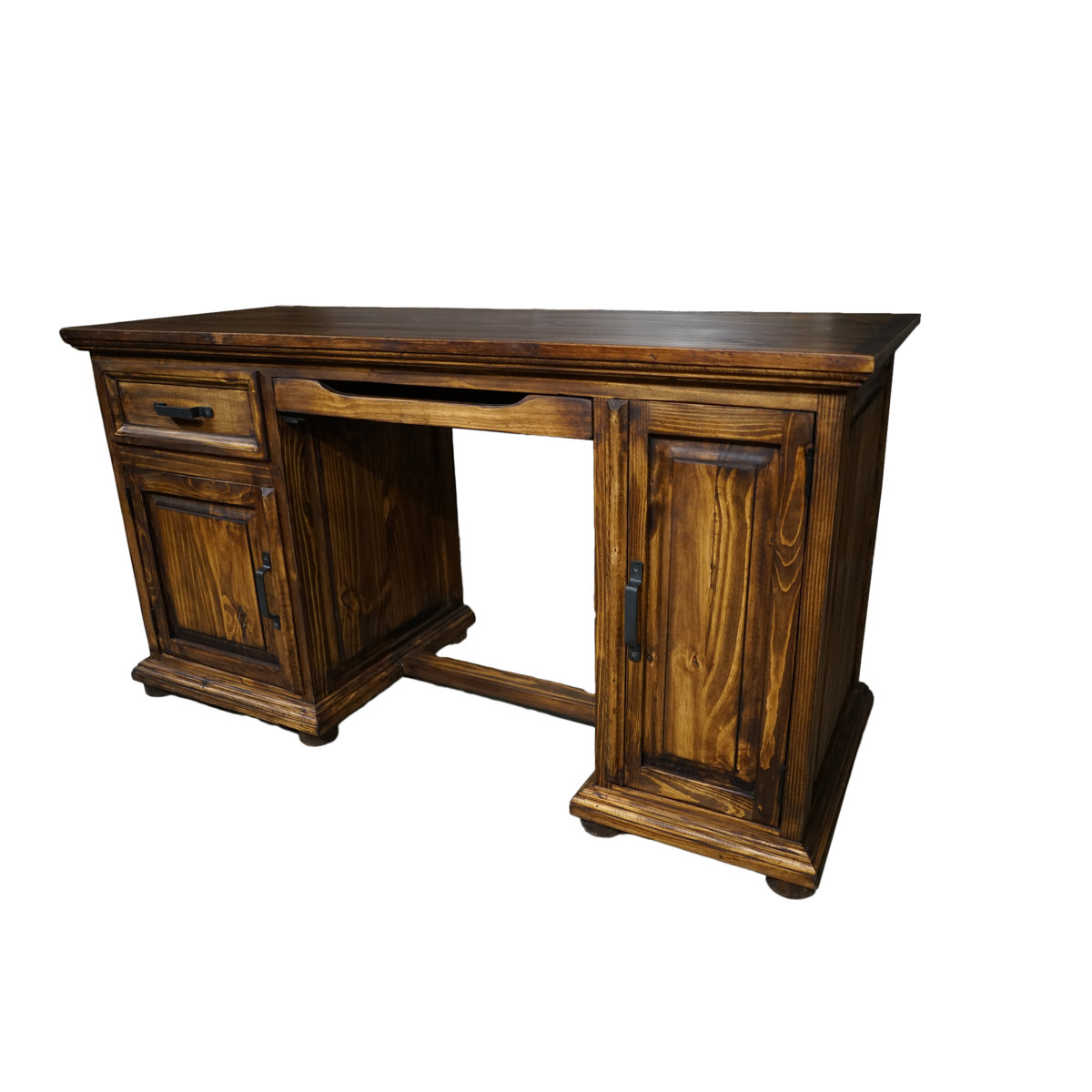 Loon Peak® Rustic Sierra Computer Desk with CPU storage | Wayfair