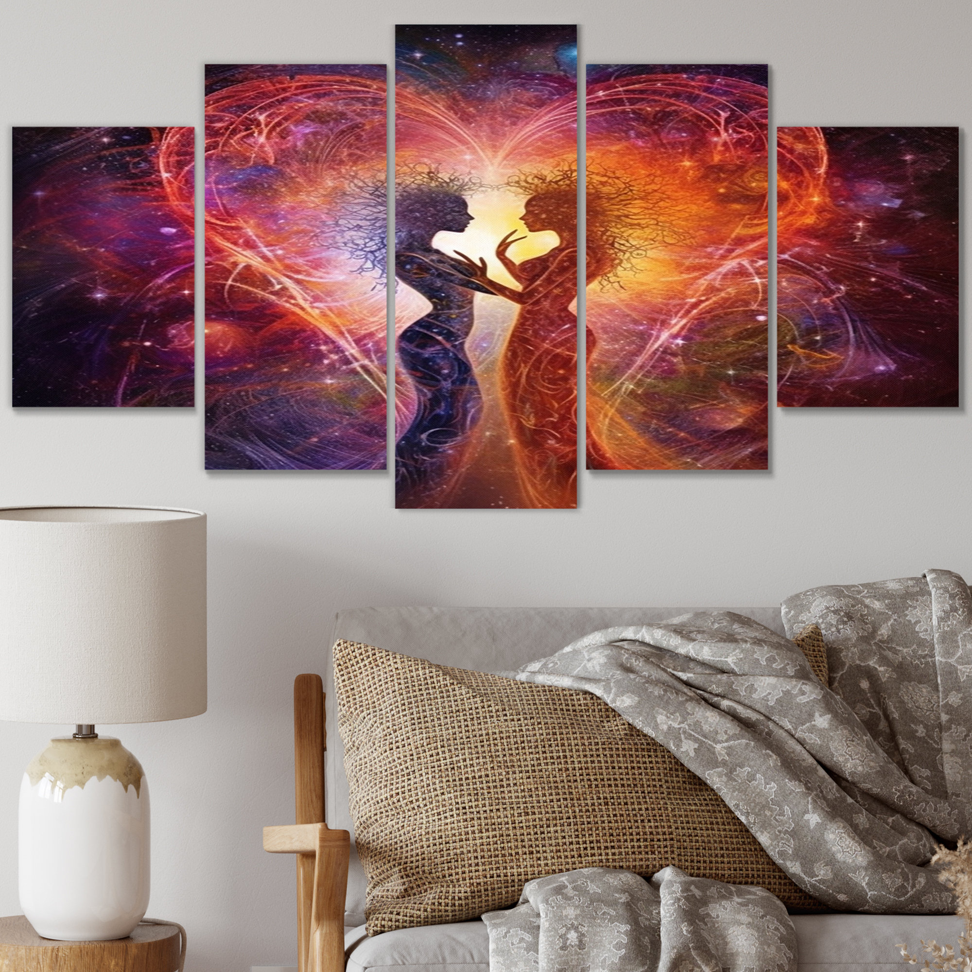 Dakota Fields Twin Flame Bliss Loving Connection II - Romantic Wall ...