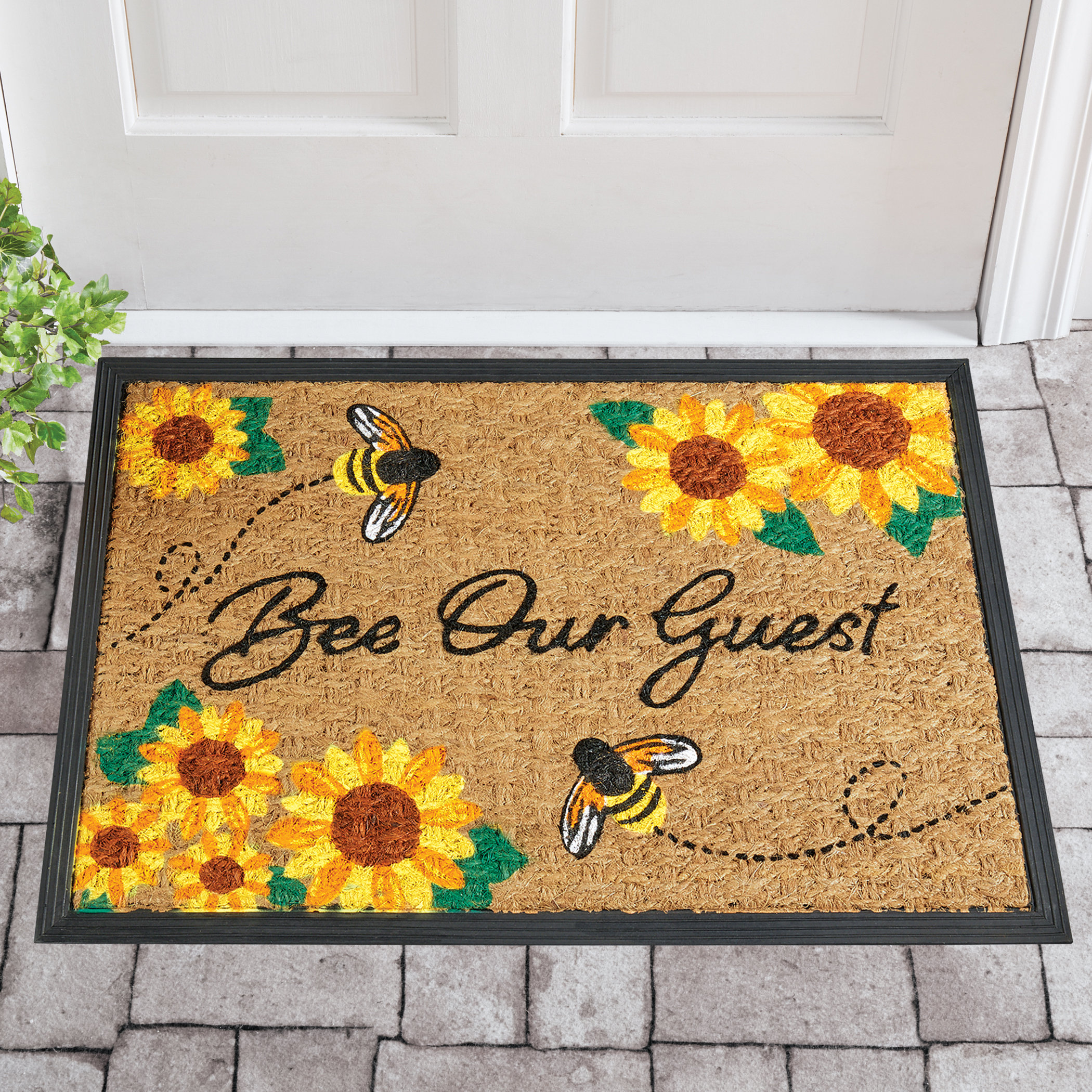 August Grove® Ayhem 27 in. x 18 in. Non-Slip Indoor Door Mat | Wayfair