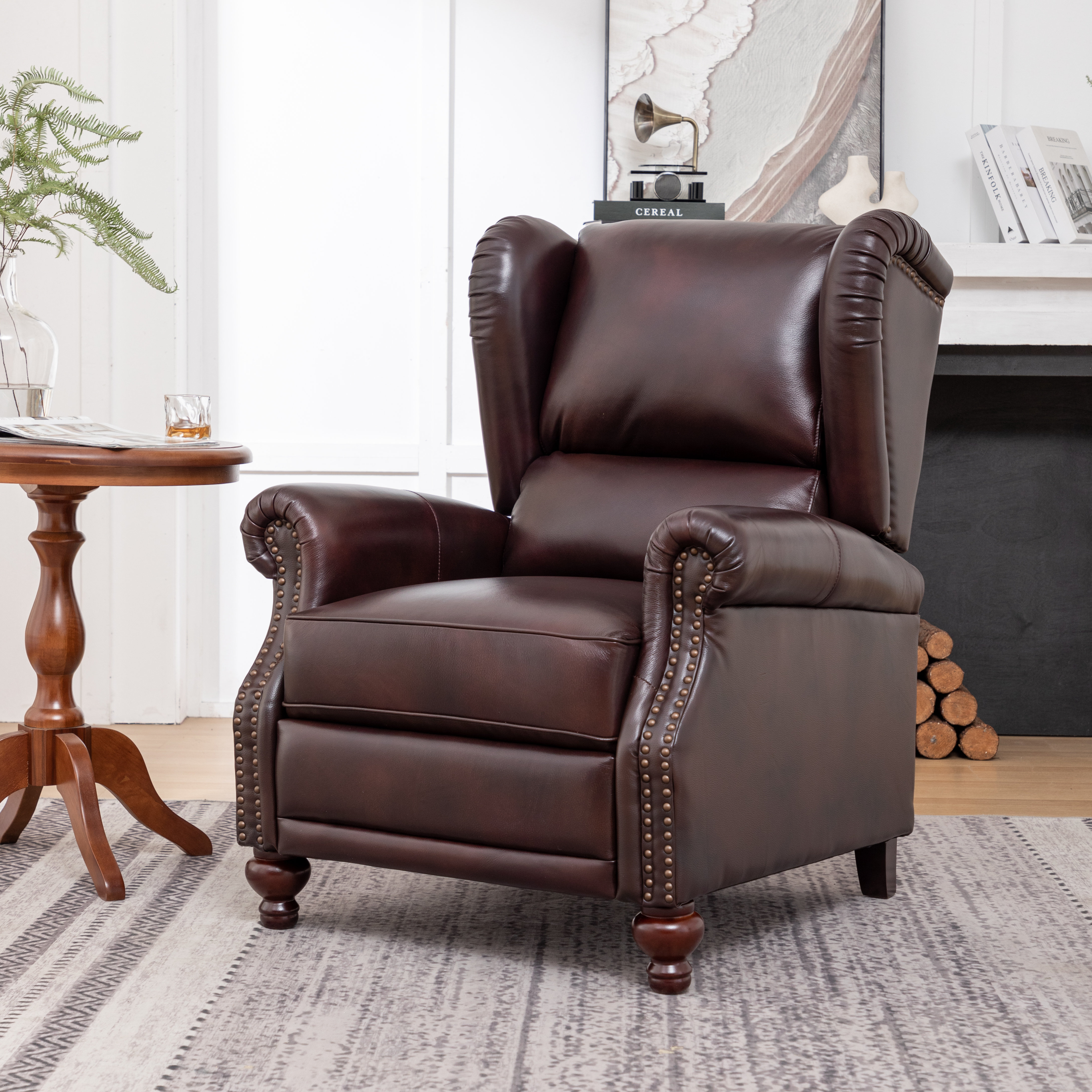 Lark Manor Aimee-Lea 31'' Wide Genuine Leather Recliner & Reviews ...