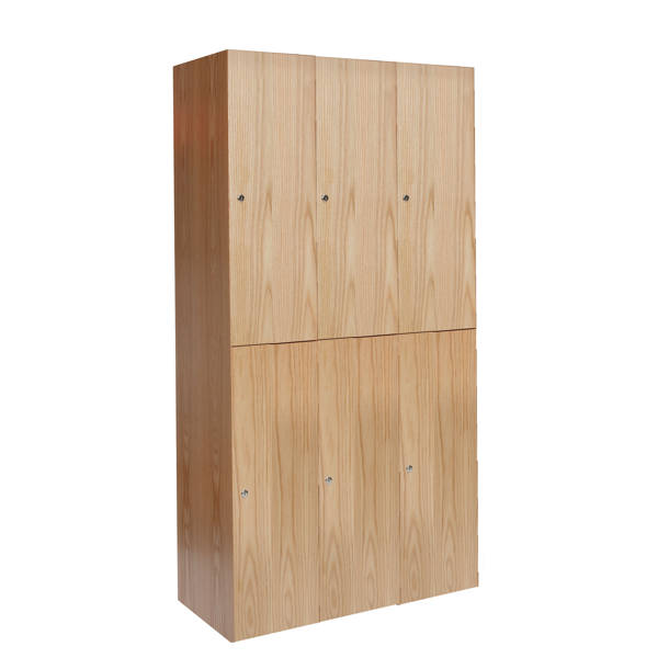 Hallowell All-Wood Club Solid Wood 3 - Tier Gym Locker | Wayfair