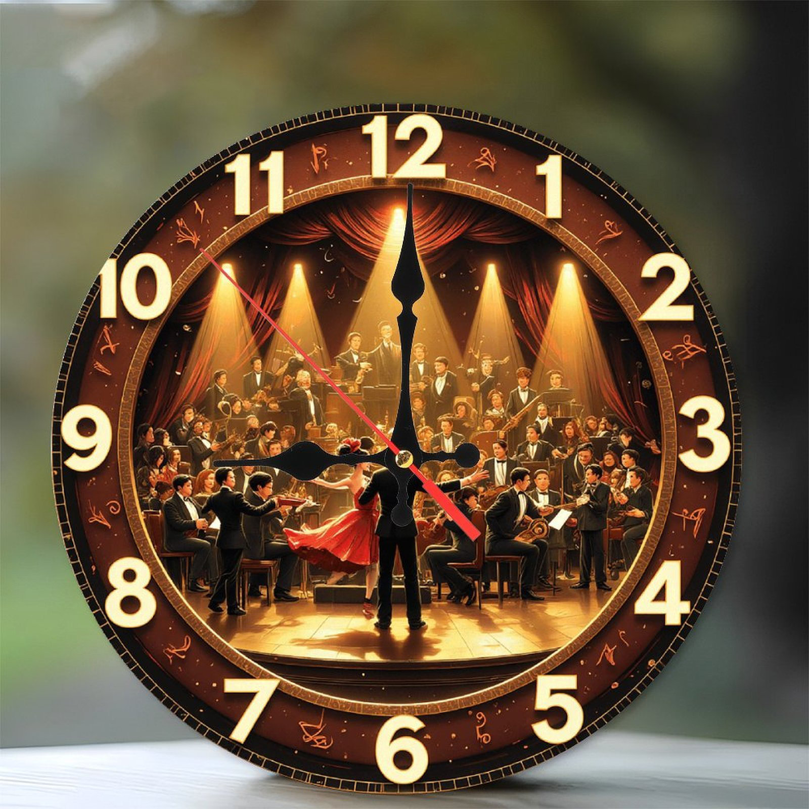 Dakota Fields Orchestra Clock Wall Decor Vintage Style Home Decor | Wayfair