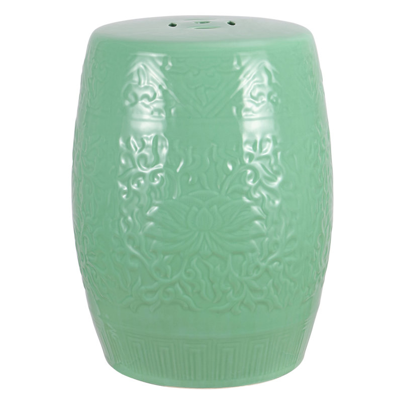 One Allium Way® Lavin Ceramic Garden Stool & Reviews | Wayfair