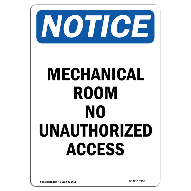 SignMission No Unauthorized Access Sign | Wayfair