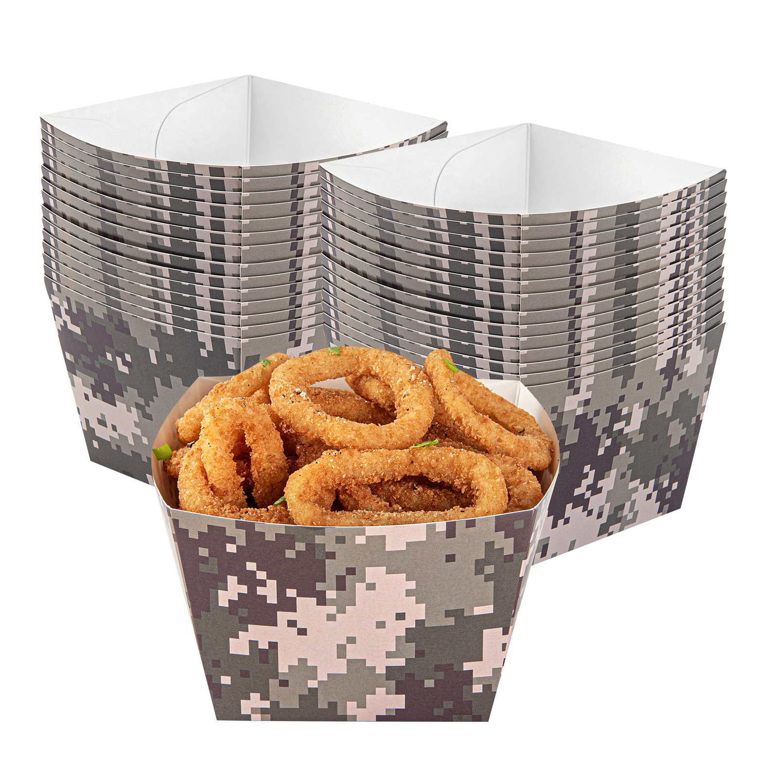 Restaurantware-Bio Tek 5.3 x 5.3 x 3.3 Inch Popcorn Boxes, 200 Square ...