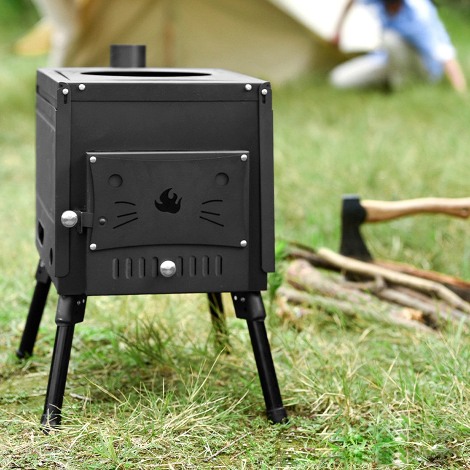 Bruce&Shark 11 Sq. Ft. Natural Vent Freestanding Wood Stove - Wayfair ...