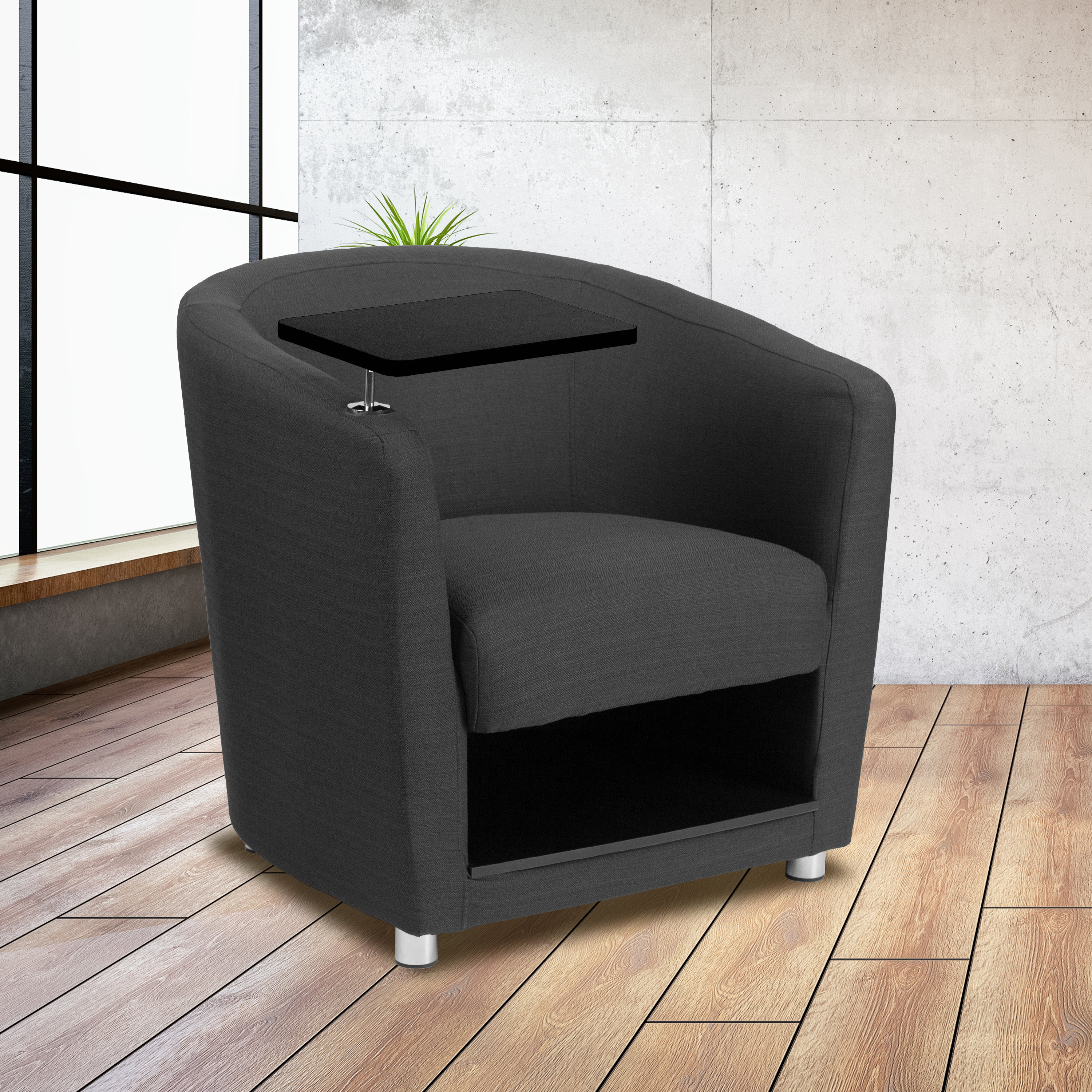 Inbox Zero Naritaka 30" W Fabric Seat Reception Chair | Wayfair