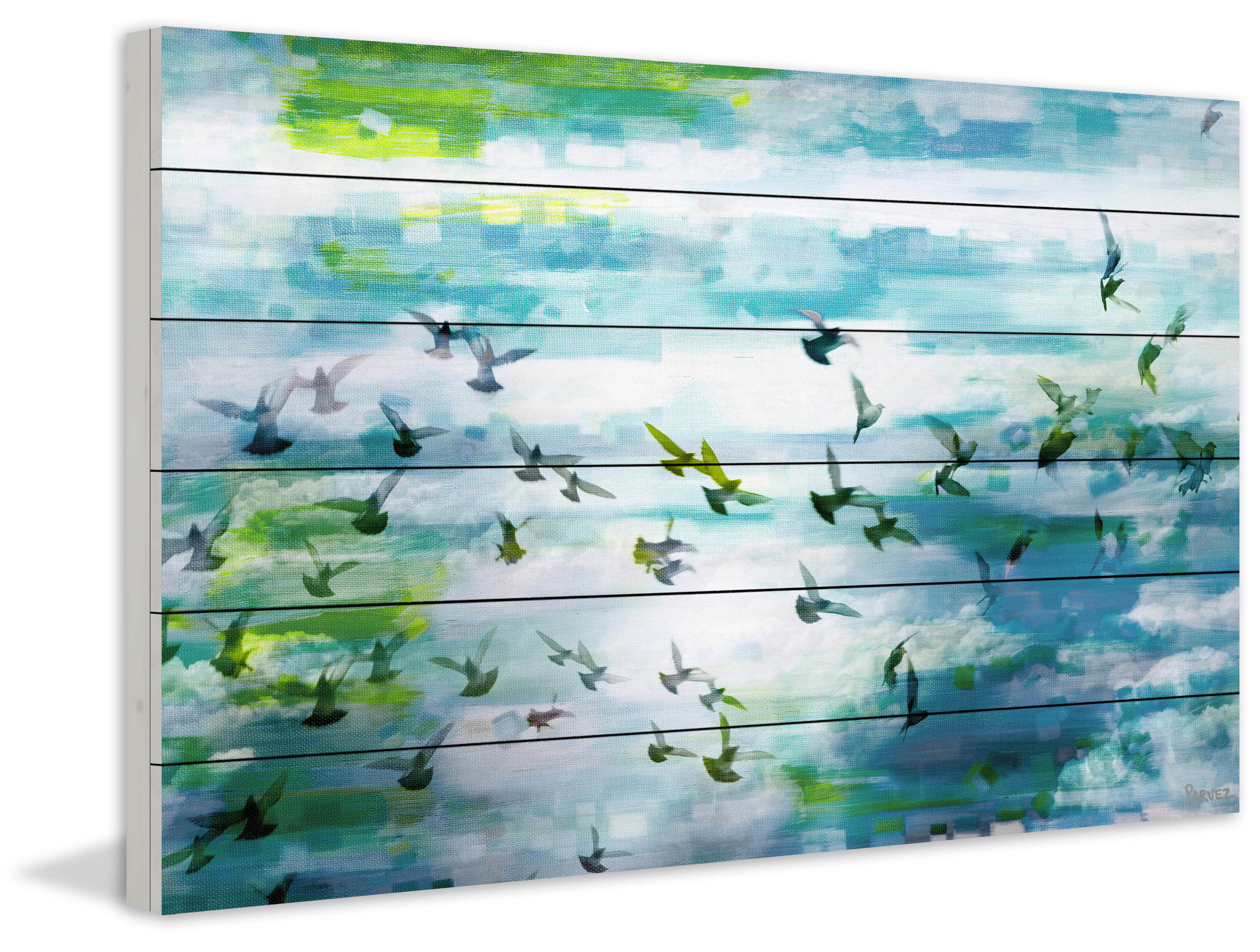 Parvez Taj 'Marsh' by Parvez Taj Painting Print on White Wood - Wayfair ...