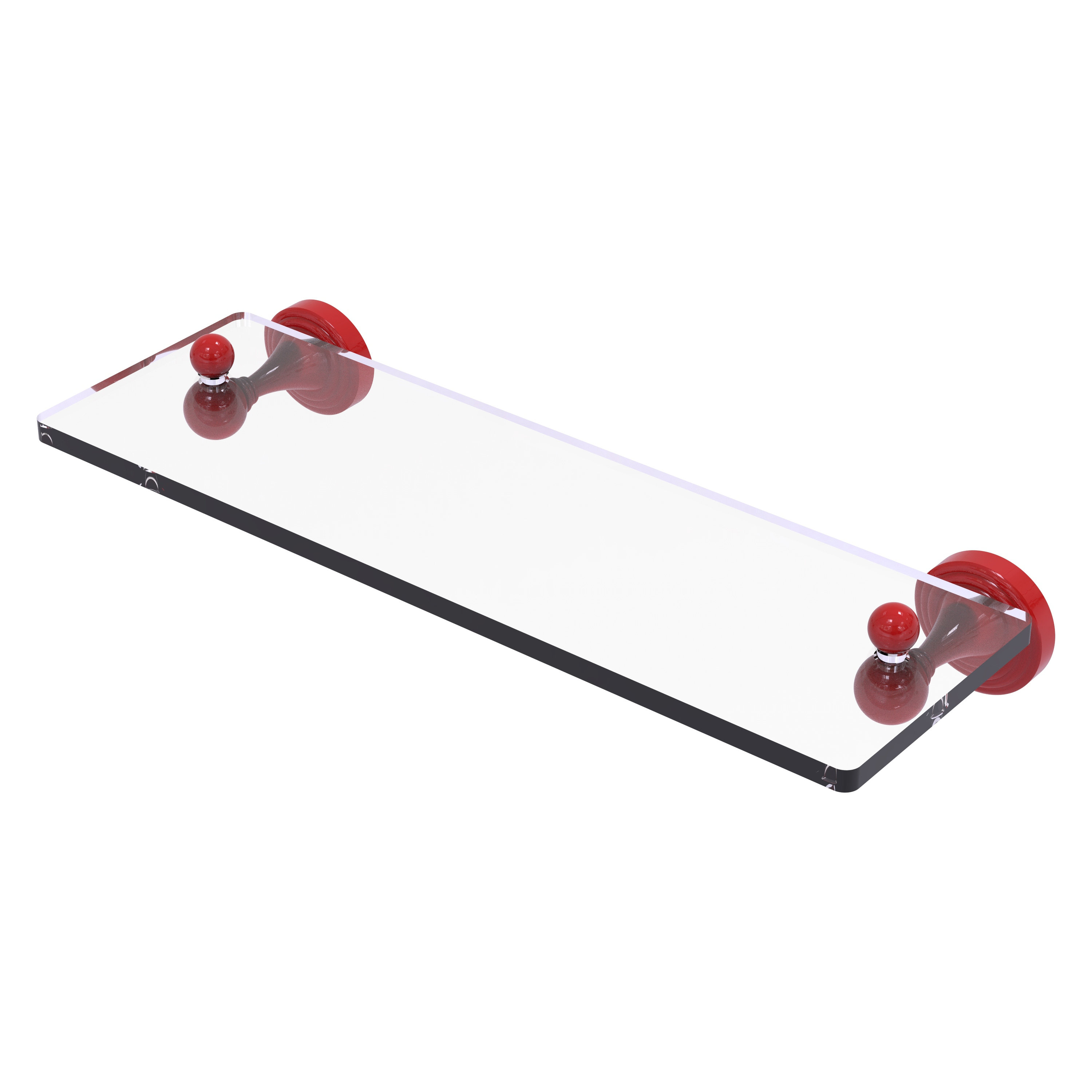 Allied Brass Sag Harbour Collection Glass Vanity Shelf with Beveled ...
