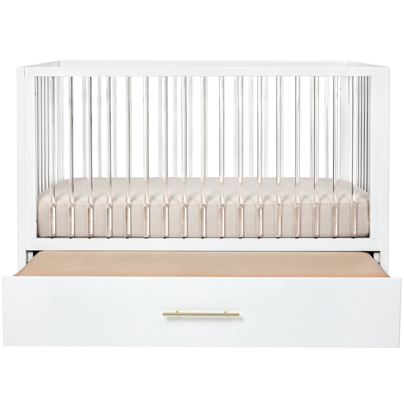 Roca HushCrib 3-in-1 Convertible Crib with Trundle, Toddler Bed, Daybed ...