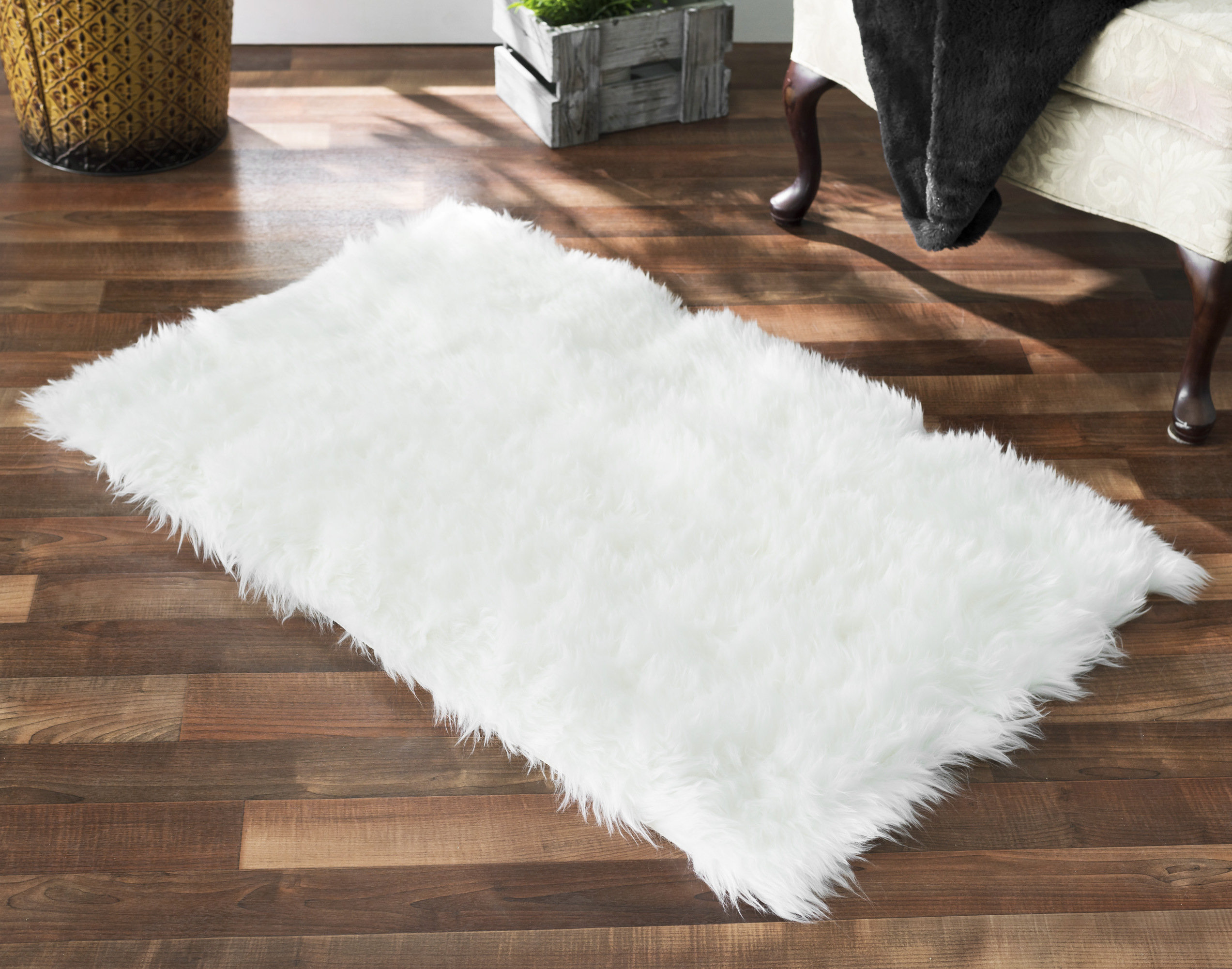 House of Hampton Polar Bear White Area Rug & Reviews | Wayfair