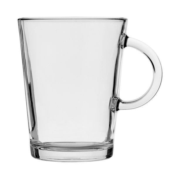 Wrought Studio 2 Piece Tribeca Tempered Glass Mug Set 400ml - Lead Free ...
