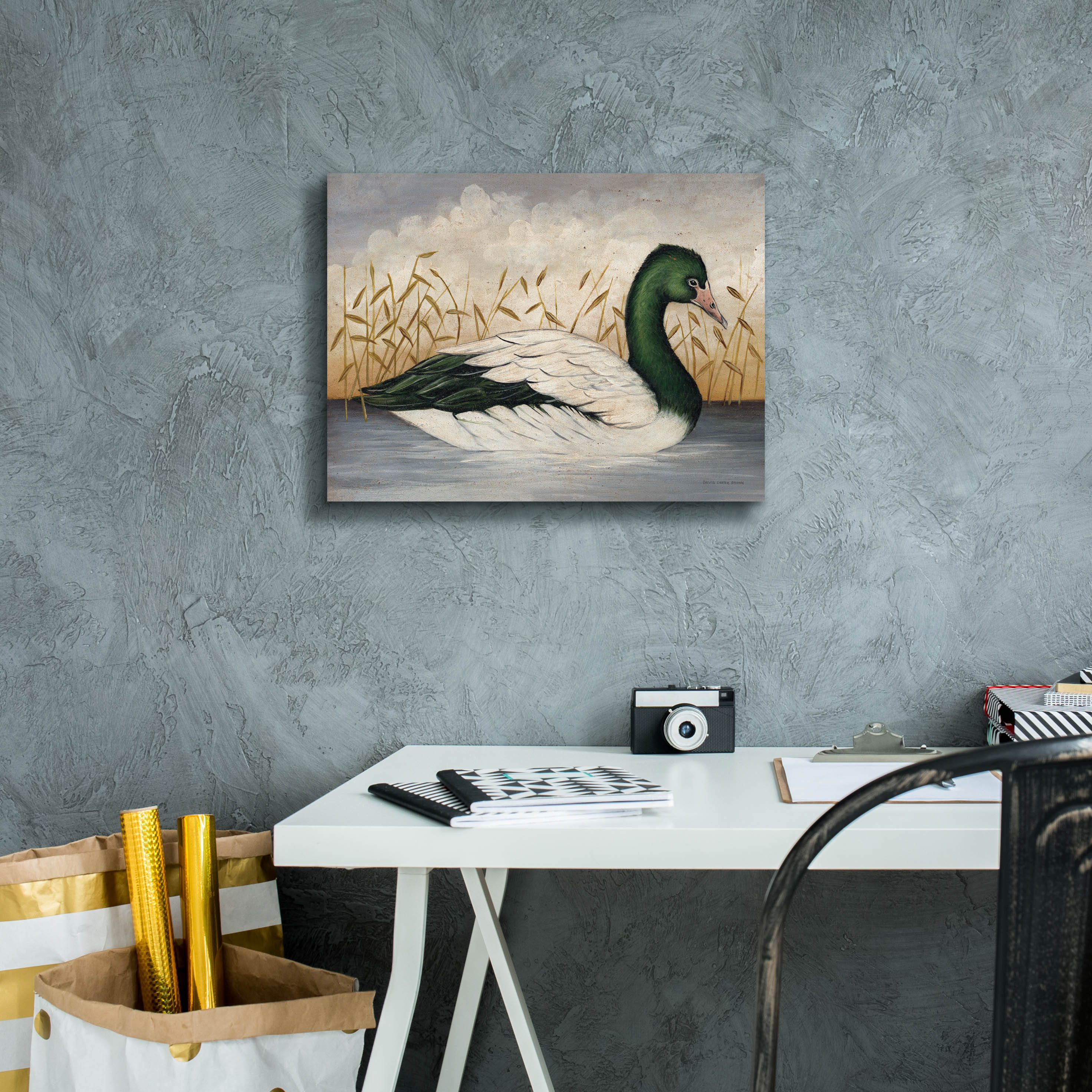 August Grove® 'Magpie Goose' by David Carter Brown Canvas Wall Art ...
