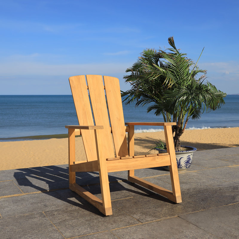Bayou Breeze Ashlynn San Juan Solid Wood Adirondack Chair | Wayfair