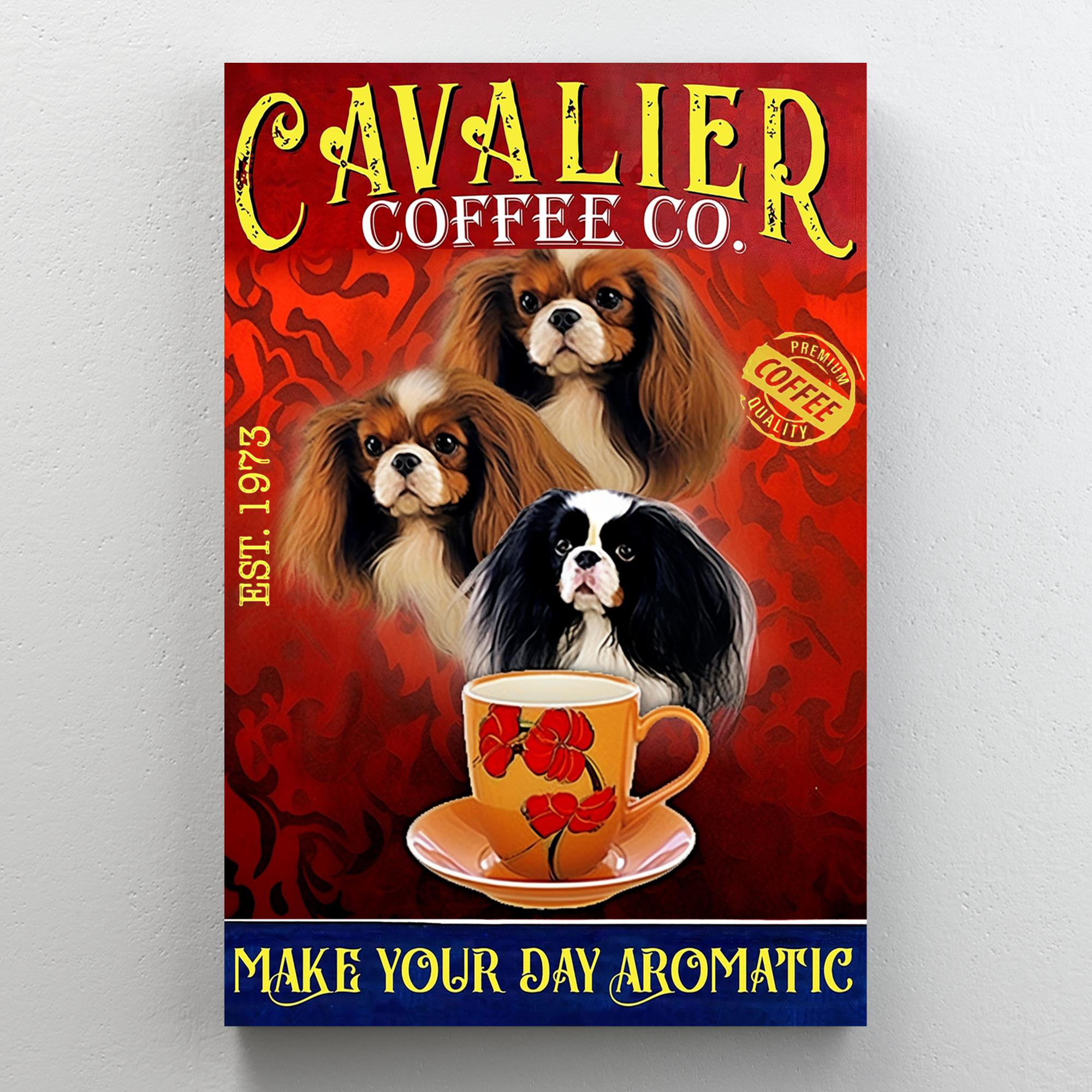 Trinx Kruno Cavalier Coffee Co On Canvas Graphic Art | Wayfair