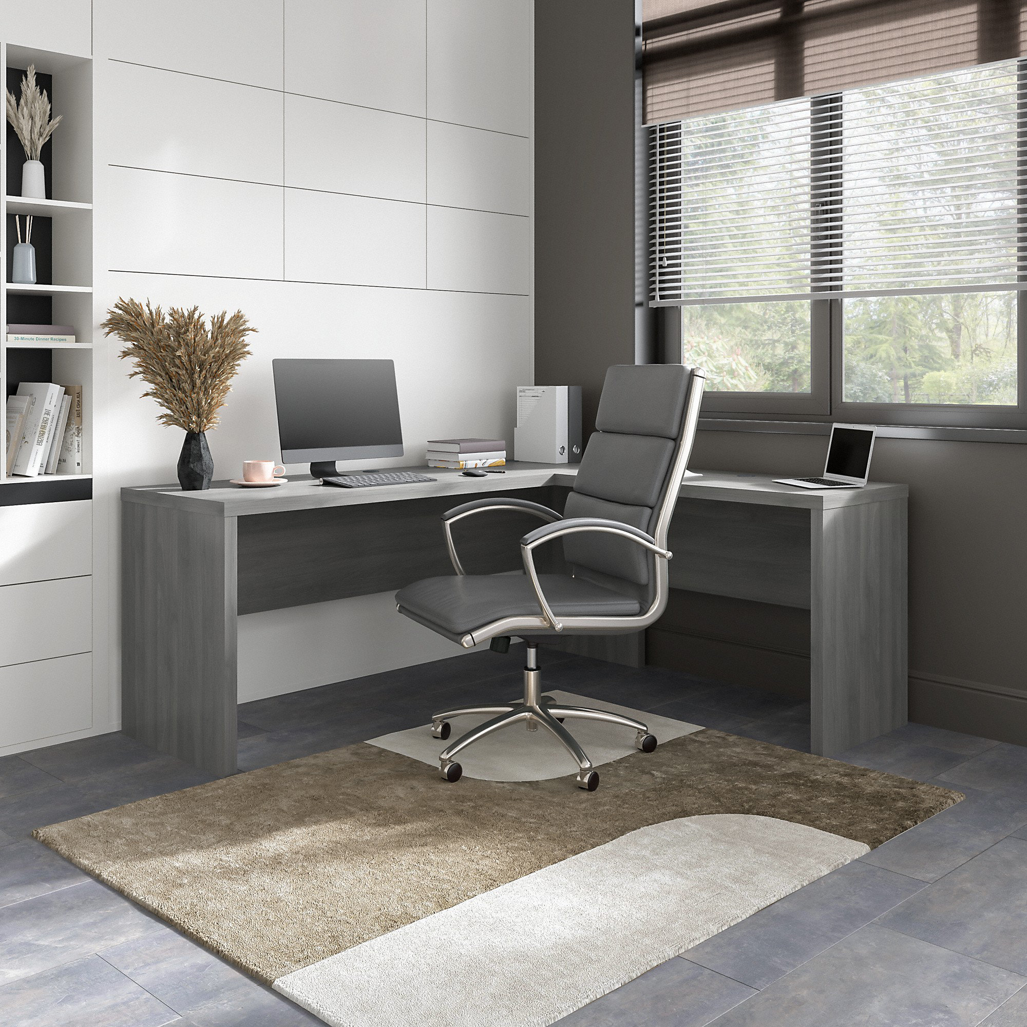 Bush Business Furniture Office 500 Collection 72W L Shaped Computer ...