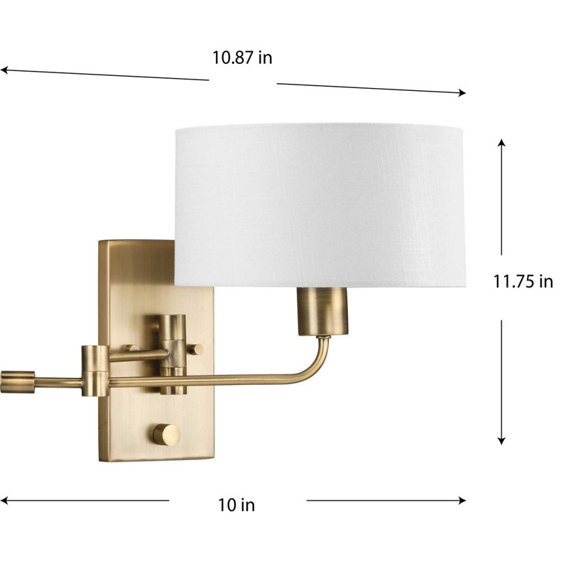 Etta Avenue™ Moses Steel Swing Arm Sconce & Reviews | Wayfair