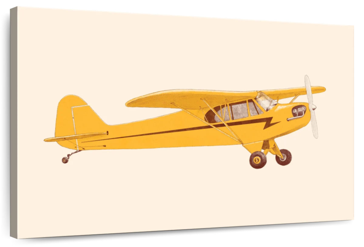 Ebern Designs Mehar Little Yellow Plane | Wayfair