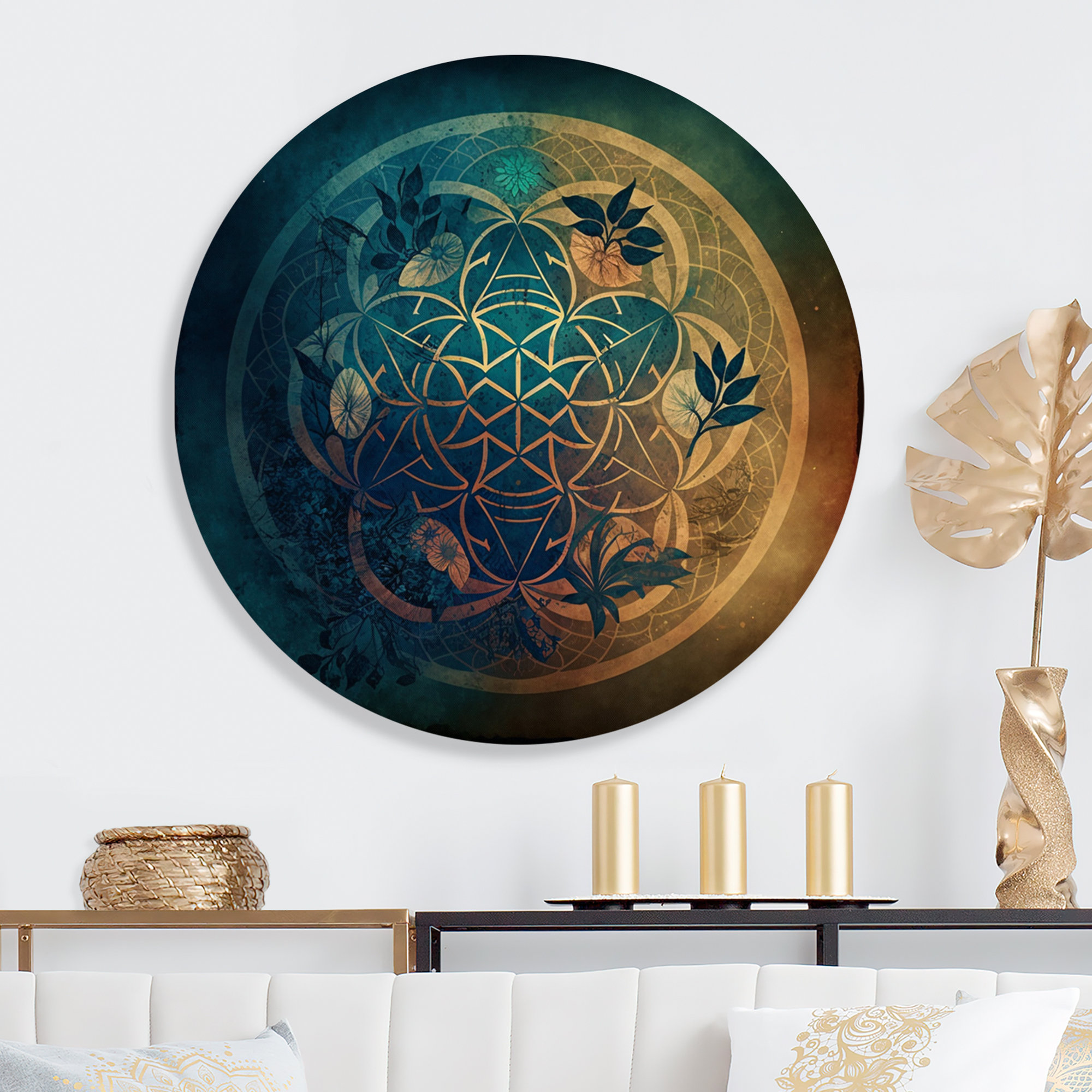 Bungalow Rose Ancient Sacred Retro Designs VI - Abstract Geometric ...