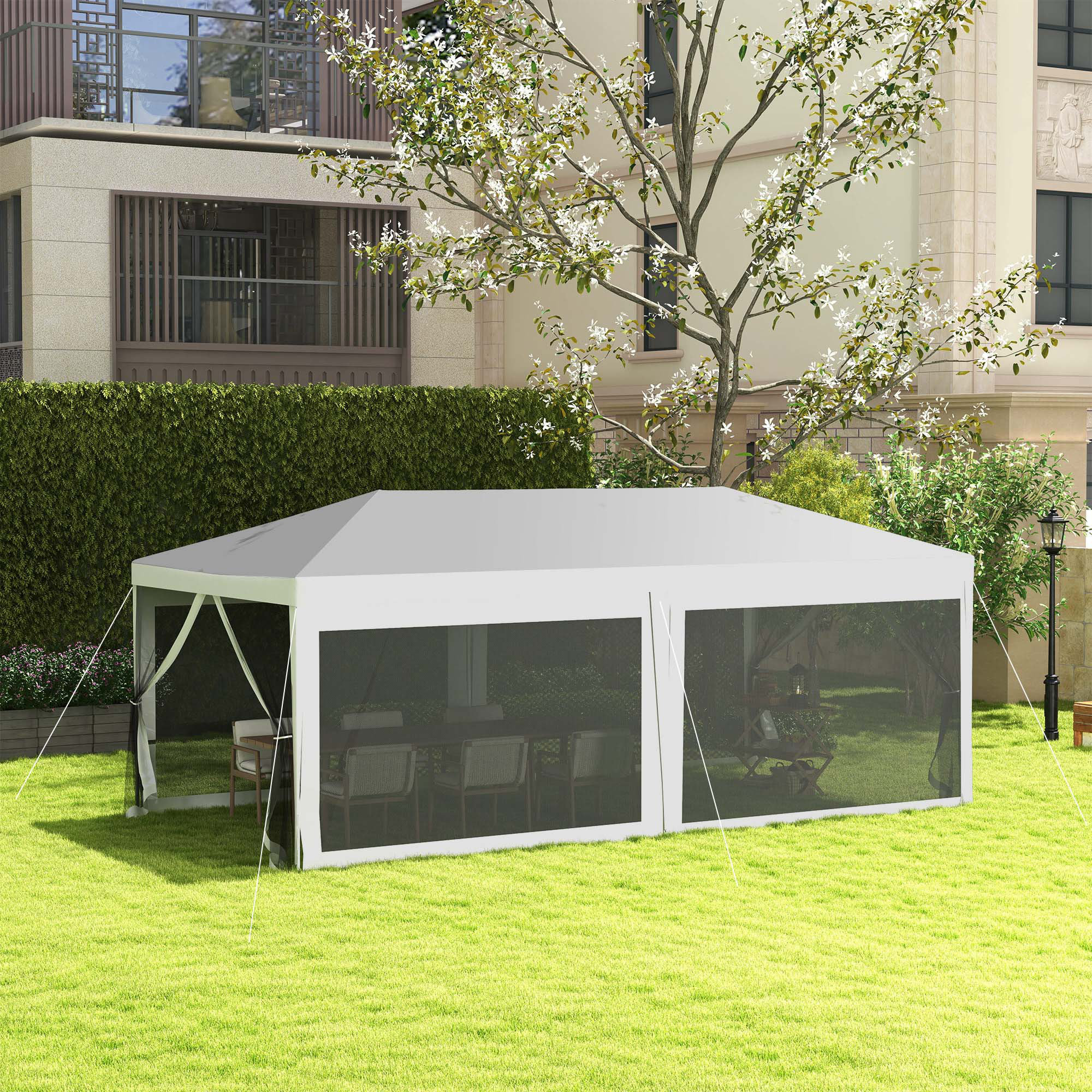 Impact Outdoor Outsunny 10' X 20' Party Tent, Outdoor Wedding Canopy ...