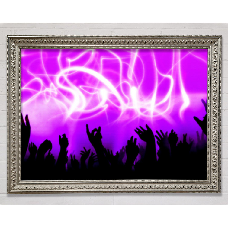 Bright Star Rave Lights Pink - Single Picture Frame Print | Wayfair.co.uk