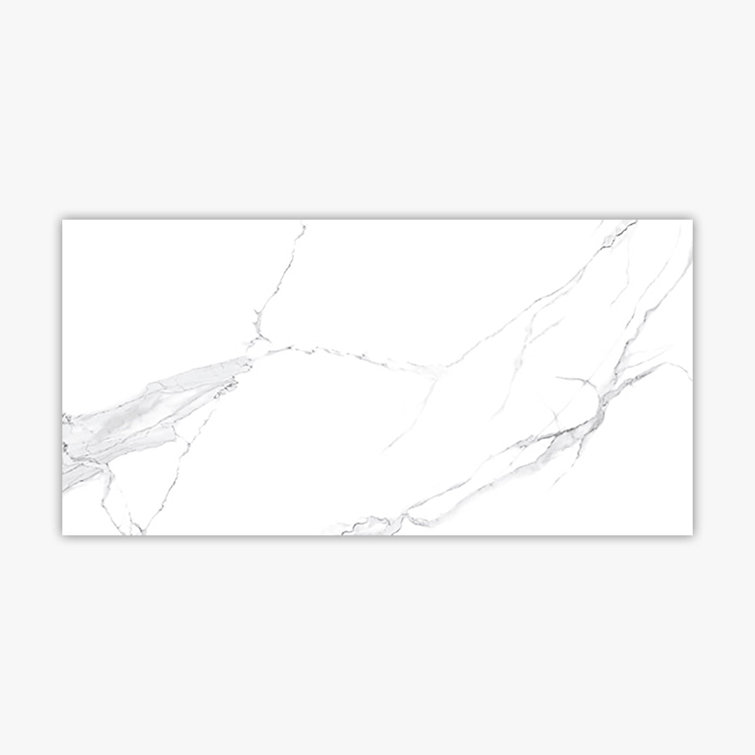Direct Stone Source 12" x 24" Straight Edge Porcelain Marble Look Tile ...