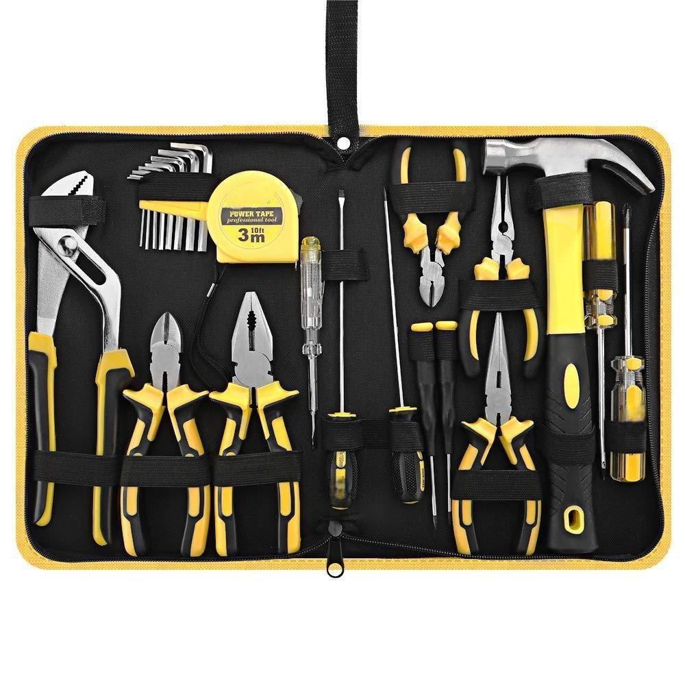 Latitude Run® 24 Pieces Homeowner Tool Set, Home Repair Hand Tool Kit ...