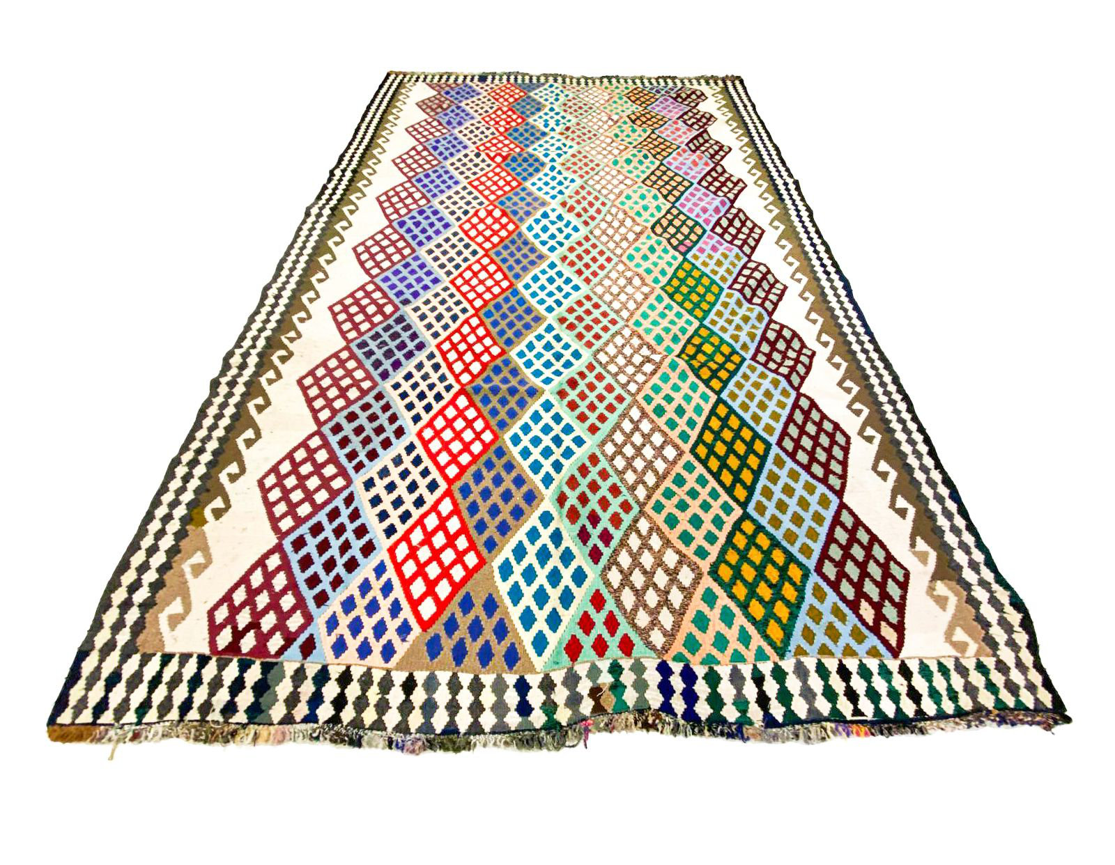 Home and Rugs 7x11 Multicolor Turkish Tribal Rug | Wayfair