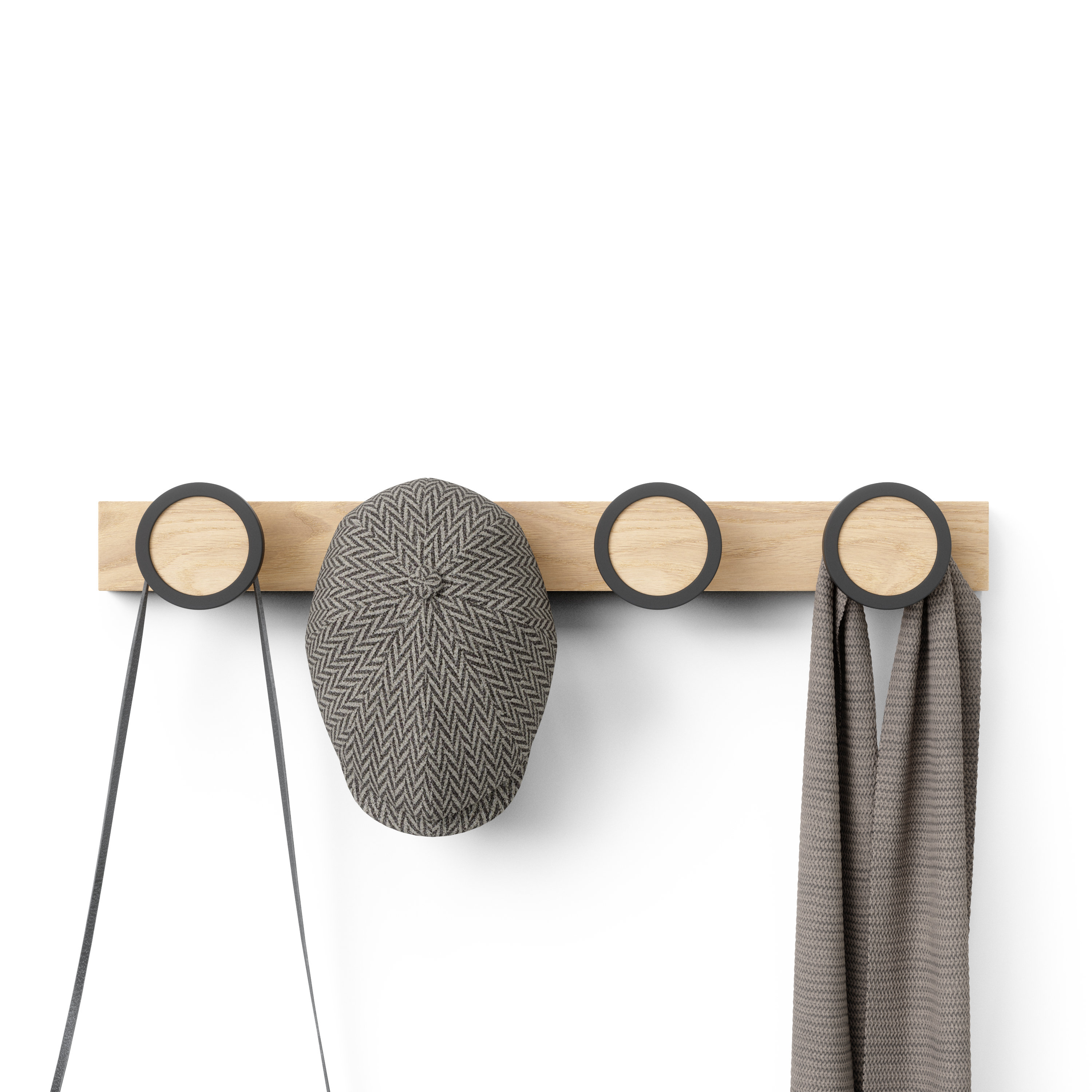 Umbra Solid Wood 4 - Hook Wall Mounted Coat Rack & Reviews | Wayfair