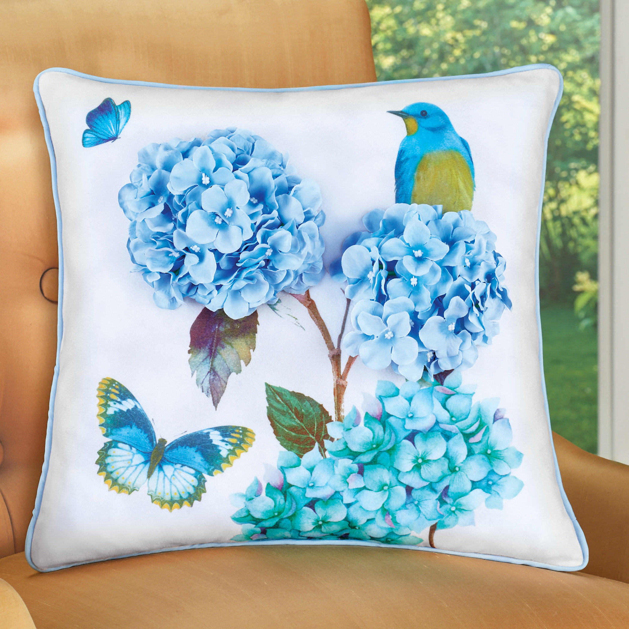 Winston Brands 3D Hydrangea Pillow | Wayfair